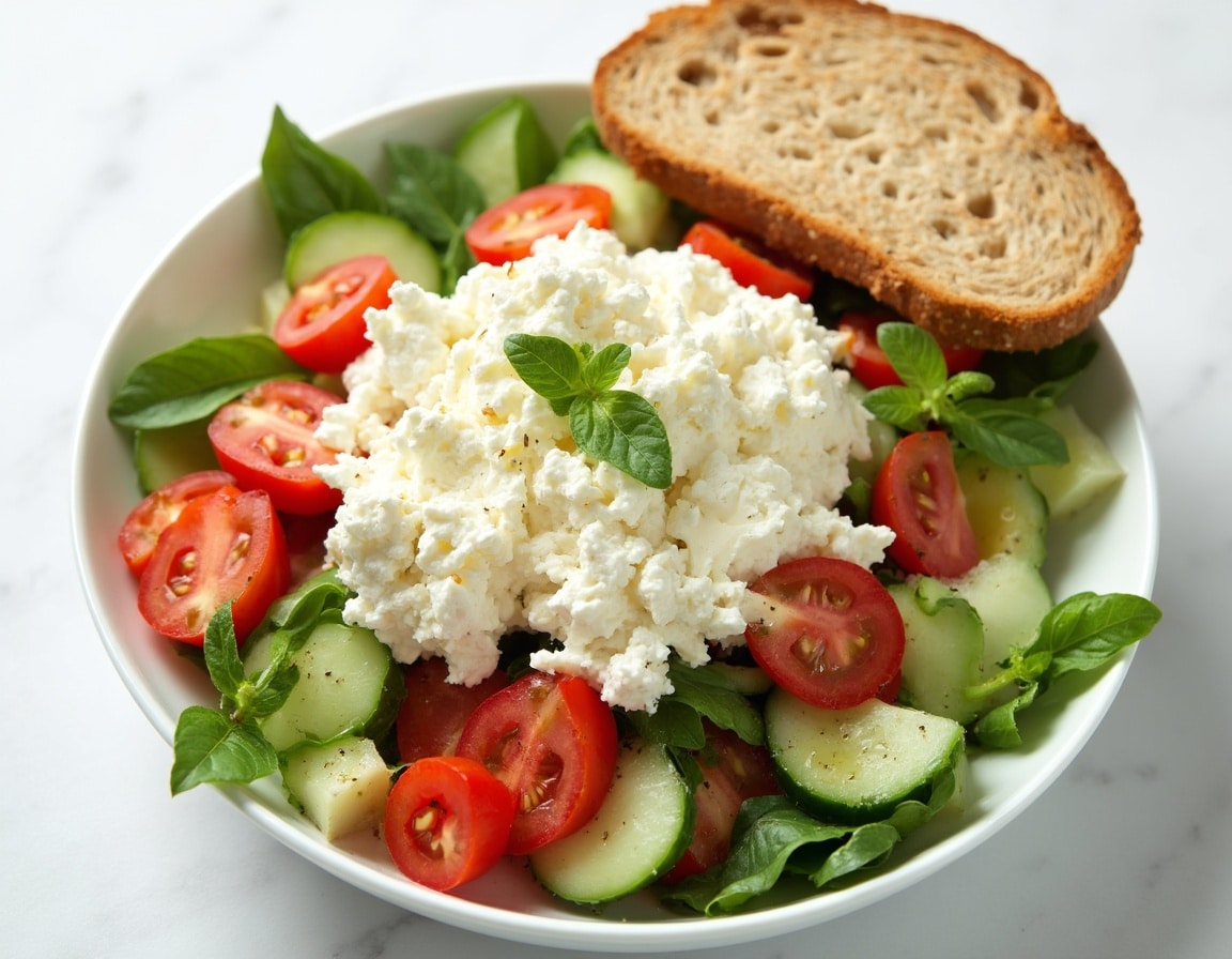 Rețetă salată cu brânză cottage